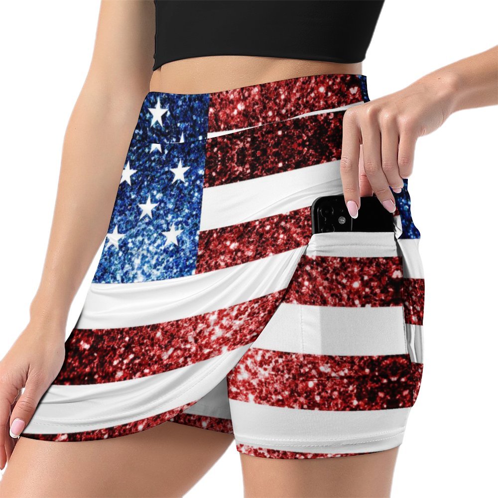 Sparkly USA flag America Red White Blue faux Sparkles patriotic bling ...